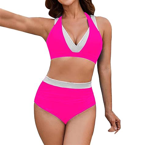 Tummy Control Bikini For Women Fadeal Womens High Waisted Bikini Sets
