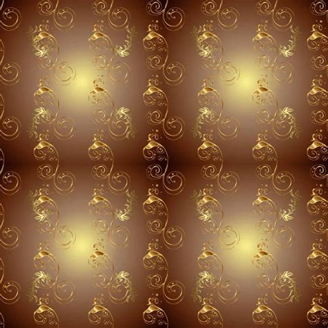 Gold Elegant Flower Background With A Lace Pattern Stock Vector Image