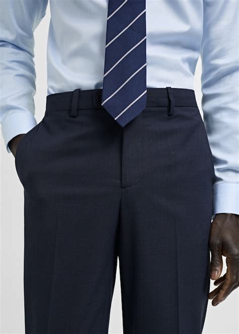 Milan Slim Fit Suit Pants Men Mango Usa