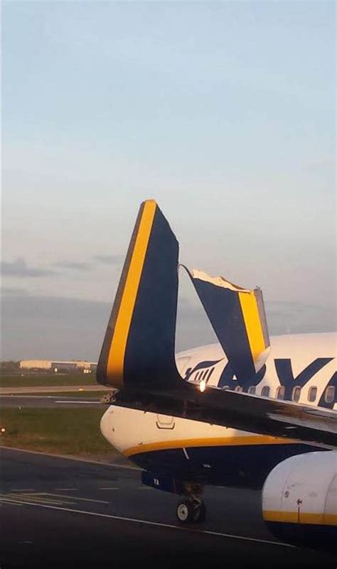 Two Ryanair Planes Damaged After They Collide On Dublin Airport Runway
