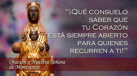 NUESTRA SEÑORA VIRGEN DE MONTSERRAT CONOCELA