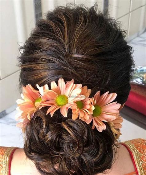 50 Bun Hairstyle For Saree With Flowers 2025 Tailoringinhindi
