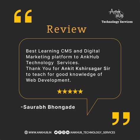 Ankhub Technology Services On Linkedin Reviews Feedback Reviewer