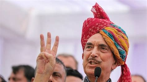 Ghulam Nabi Azad Elected Chairman Of Democratic Azad Party Jammu