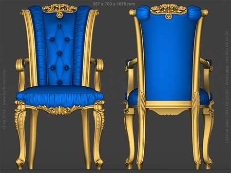 Chair 0112 Stl 3d Model For Cnc 3d Stl Model For Cnc Stl Model