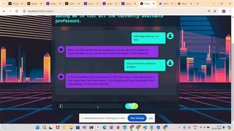 Rate My Professor Gemini Powered Rag Application Using Pinecone
