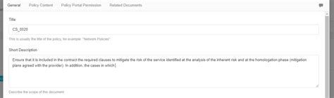 Feature Policy Description On Filters Forum Software Eramba