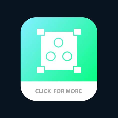 Abstract Design Online Mobile App Button Android And Ios Glyph Version