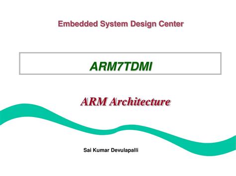 PPT ARM TDMI PowerPoint Presentation Free Download ID