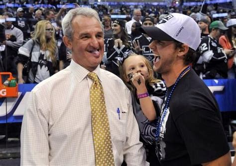 Coach Darryl Sutter And Son Brett Celebrate After The Win Stanley