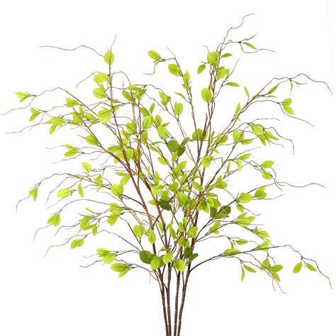 Parmph 4 Packs 417 Inch Artificial Ficus Branches Faux Stems