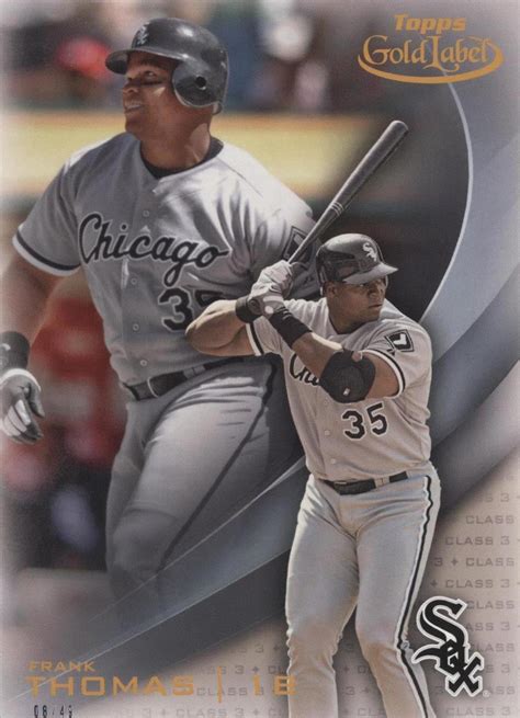 2016 Topps Gold Label Class 3 5x7 35 Frank Thomas 49 For Sale
