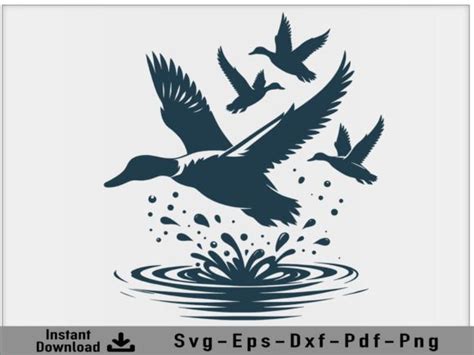 Duck Hunting Svg Vector Silhouette File Graphic By Shikharay410