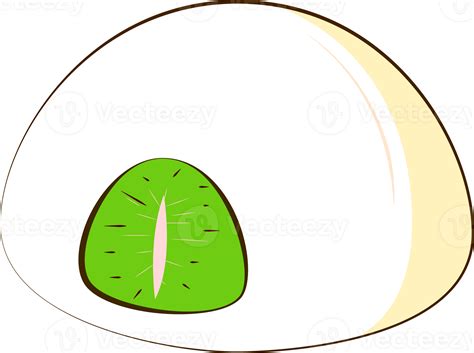 Kiwi Mochi Illustration 49998624 Png