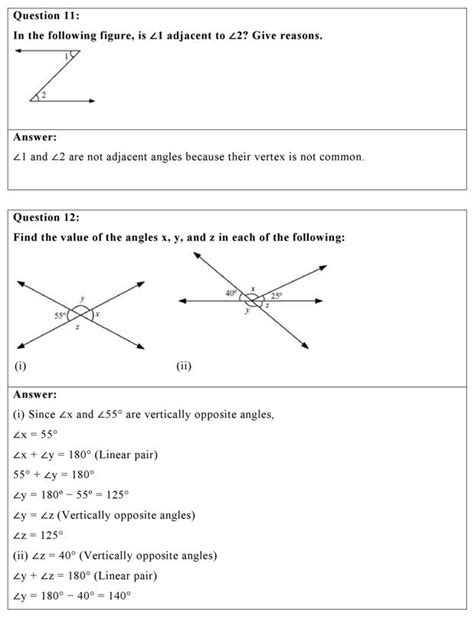 Ncert Solutions For Class 7 Maths Chapter 5 Exercise 51 Lines And