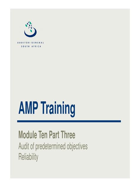 Module 10 3 Testing Of Reliability Pdf Audit Risk