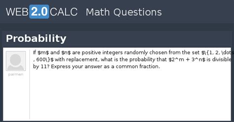 View Question Probability View Question Probability