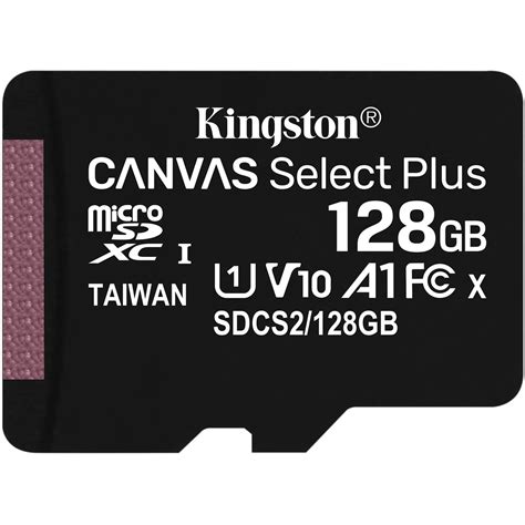 Kingston 128GB Canvas Select Plus UHS I MicroSDXC SDCS2 128GBSP