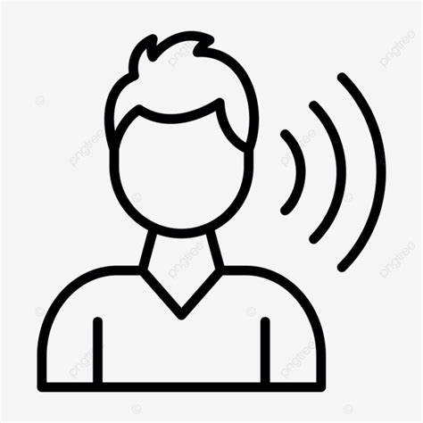 라인 아이콘 말하기 벡터 말 아이콘 듣다 소리 Png 일러스트 및 벡터 에 대한 무료 다운로드 Pngtree