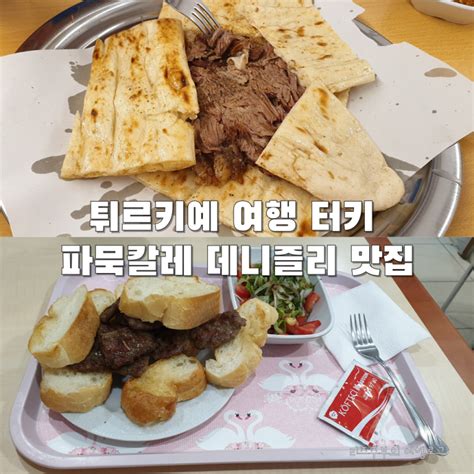 튀르키예 여행 터키 파묵칼레 데니즐리 맛집 리스트 쾨프테 양고기 케밥 디저트 이르믹 헬바 네이버 블로그