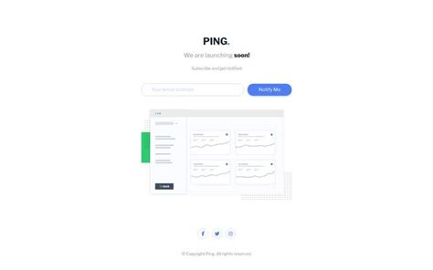 Frontend Mentor Ping Coming Soon Page Tailwindcss Coding Challenge Solution