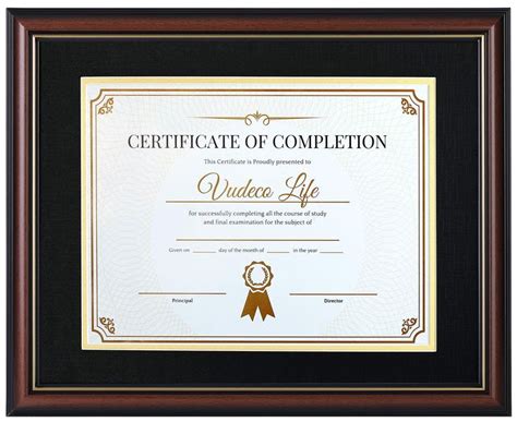 Vudeco Diploma Frame 11x14 Certificate Frames 8 5 X 11 Frame Picture
