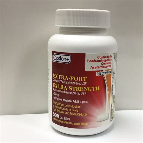 Option Acetaminophen Extra Strength Caplets