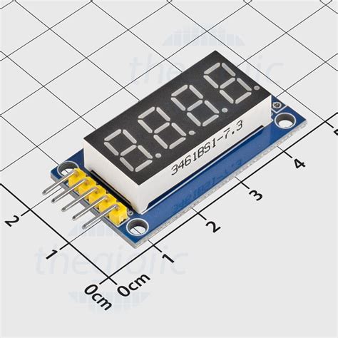 Module 4 Số Led 7 Đoạn 0 36inch 74hc595 5vdc Đỏ Vào 5vdc Kích Thước