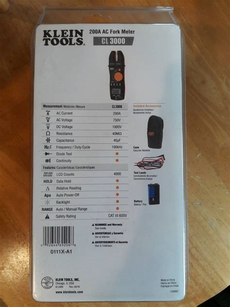 Klein Cl3000 Multimeter Ebay