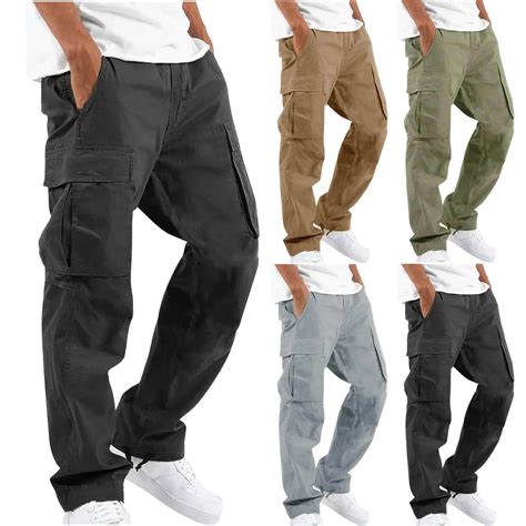 Pantalones Cargo Para Hombre Pantal N Informal Color S Lido Holgado