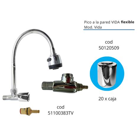 Pico A La Pared VIDA Flexible Mod Vida PCS GyB Metales Apache