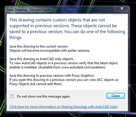 Solved How To Save A AutoCAD File To With Proxy Graphics Autodesk Community