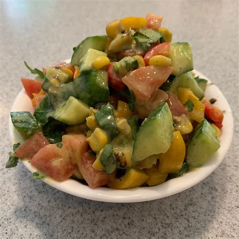 Kashi Delights Roasted Corn Salsa With Avocado Dressing