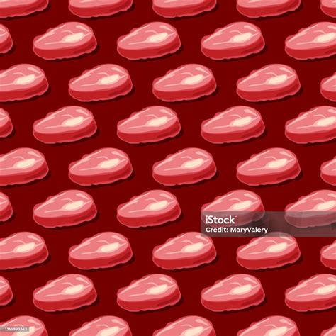 고기 패턴이 매끄럽습니다 배경 돼지 고기 또는 쇠고기의 조각 벡터 음식 텍스처 패턴에 대한 스톡 벡터 아트 및 기타 이미지 패턴 햄 고기 Istock