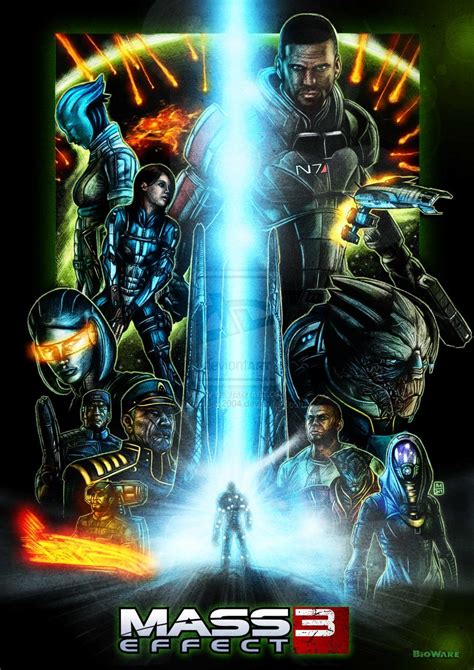 Mass Effect Trilogy Fan Art Done In The Style Of Star Wars Posters By