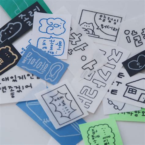 네로씨 네로씨 일상 라벨 스티커팩 30장 위시버킷