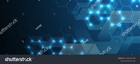 Geometric Hexagon Abstract Background Simple Polygonal Stock Vector Royalty Free 2345447709