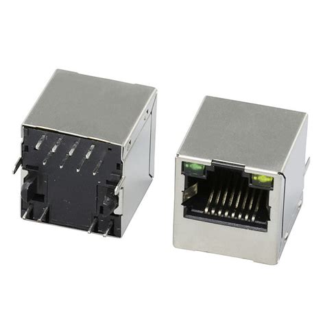 1000base Tx No Leds Ethernet Rj45 Vertical Connector Ieee802 3