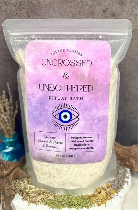 Uncrossed And Unbothered — Ritual Reset Bath Soak Divine Flames