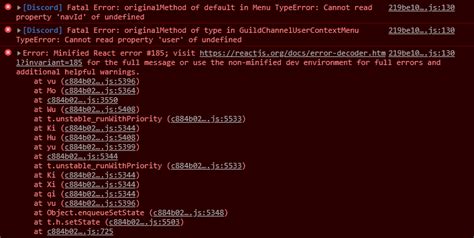 BUG ContextMenu Crash Issue Mwittrien BetterDiscordAddons GitHub