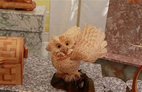 Необычные скульптуры из стружки от Сергея Бобкова