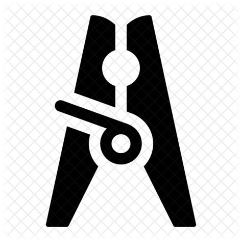 Clothes Peg Icon Download In Glyph Style