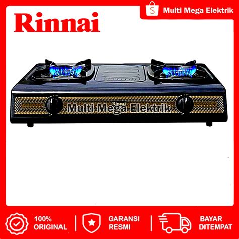Jual COD KOMPOR GAS RINNAI 2 TUNGKU RI 522E STAINLESS RI 202S RI