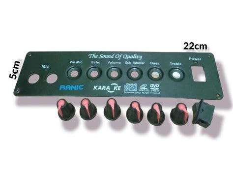 Panel Box Bok Speker Aktif Mic Echo Subwoofer Plu Kenop Saklar Lazada