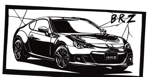 切り絵 切り絵 スバル Brz はけ様開店休業中のイラスト Pixiv