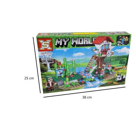 لگو ماینکرافت خانه درختی پاندا 243 قطعه مدل Lego Minecraft 1027اسباب بازی