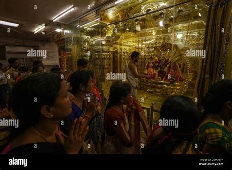 Hindu devotee offer prayers during Varalakshmi Vratham festival at ...