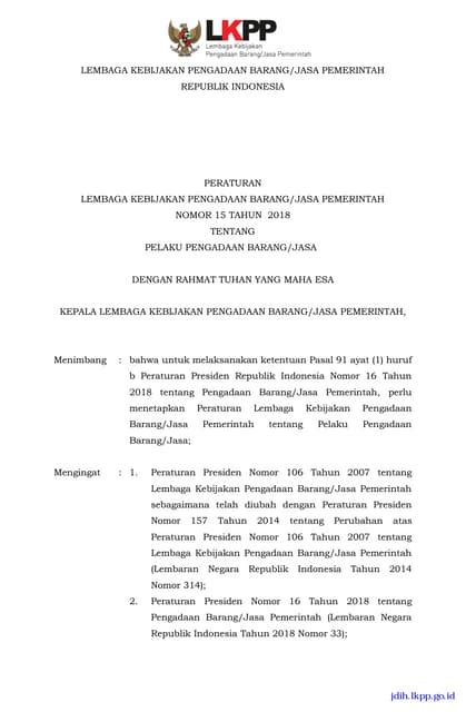 Peraturan Lembaga Nomor 15 Tahun 201810051pdf