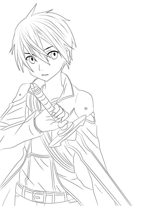 Pin By Spetri On Lineart Sword Art Online Animation Sketches Sword