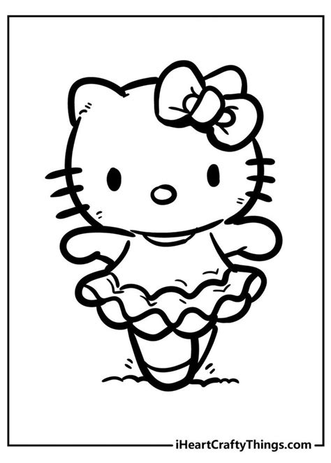 Free Printable Hello Kitty Coloring Pages Templates Printable